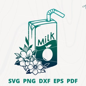 Milk Svg Bundle, Milk Bottle Svg, Milk Carton Svg, Milk Glass Svg, Milk ...
