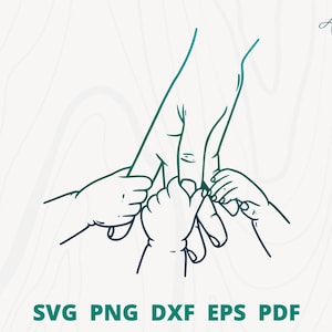 Father and Son Svg, Father Hand Svg Bundle, Father Hold Children's ...