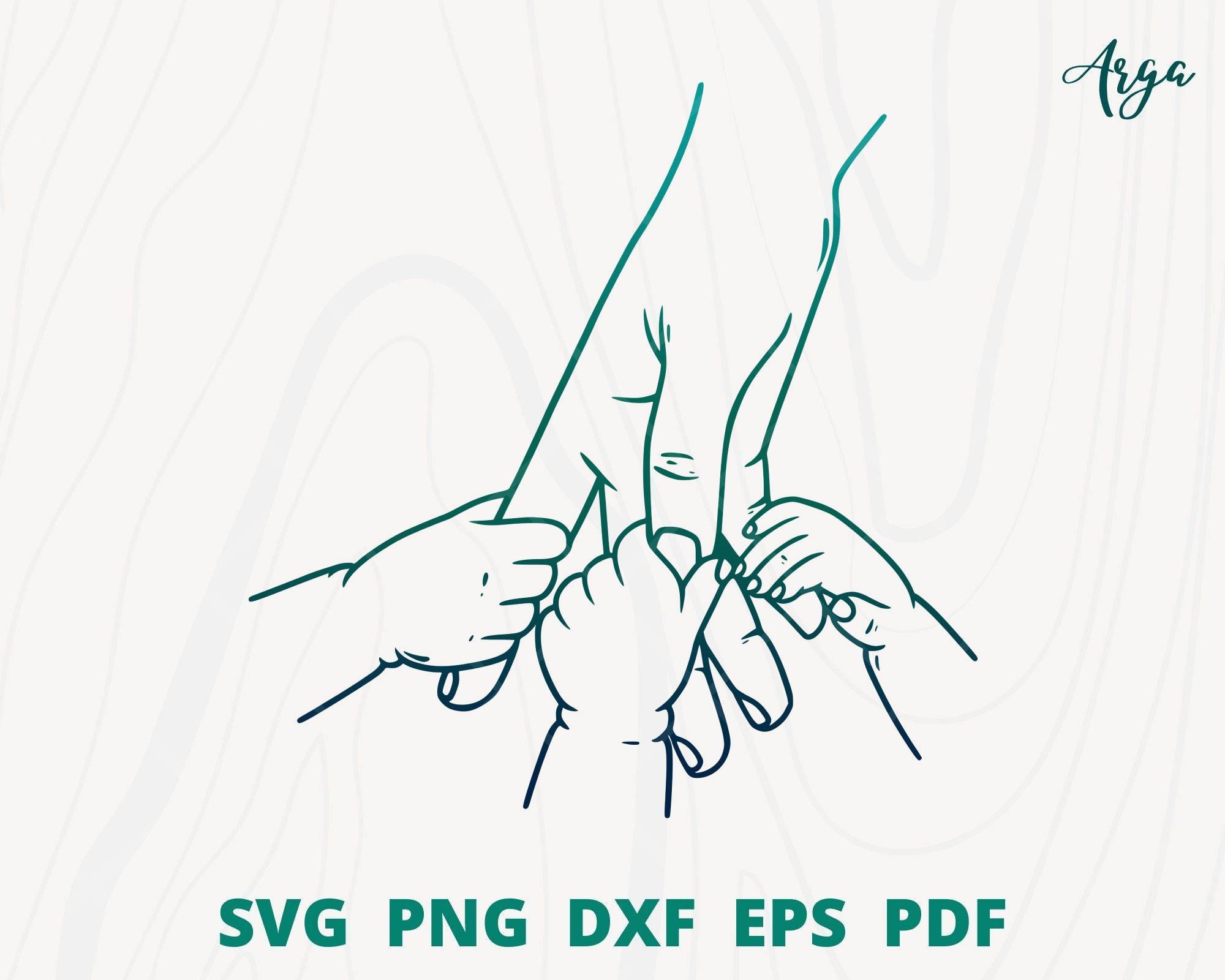 Father and Son Svg, Father Hand Svg Bundle, Father Hold Children's ...