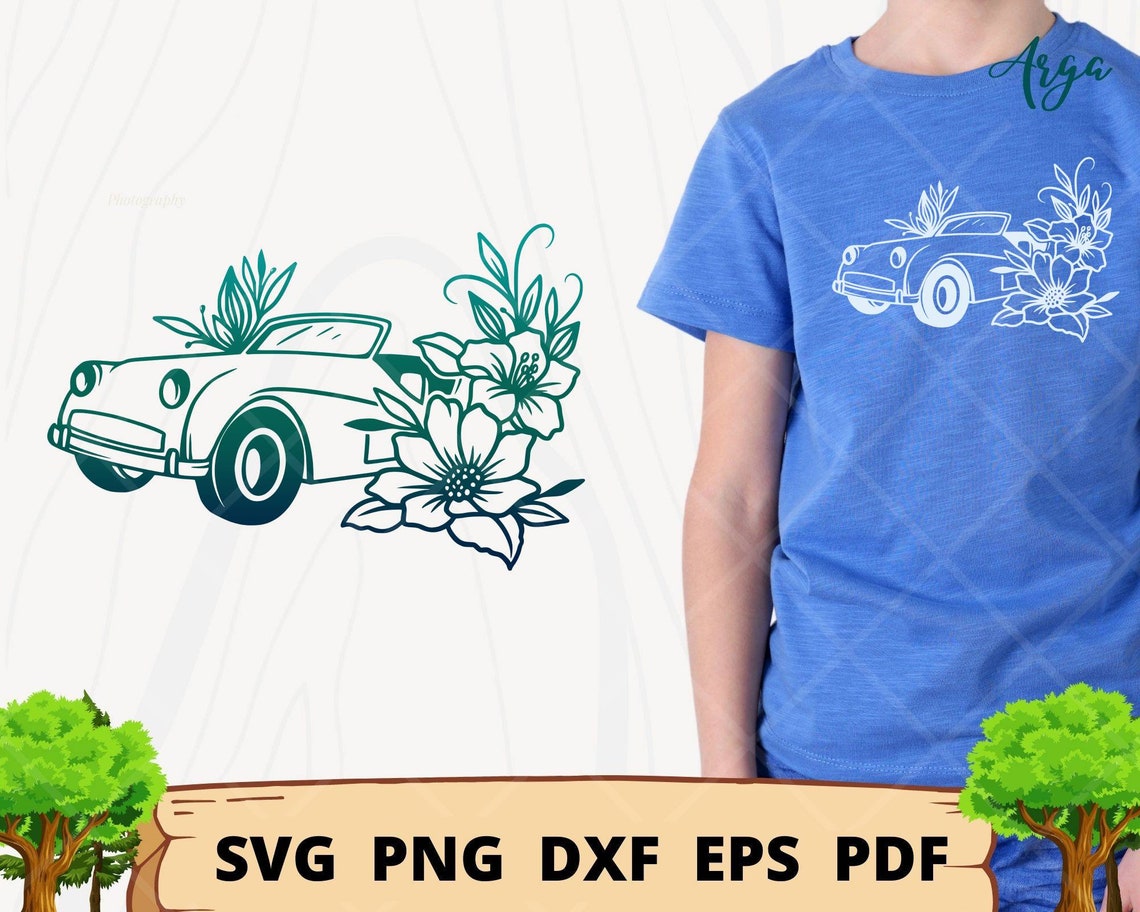 Wedding Car Svg Spring Car Svg Car for Mom Svg Car With - Etsy