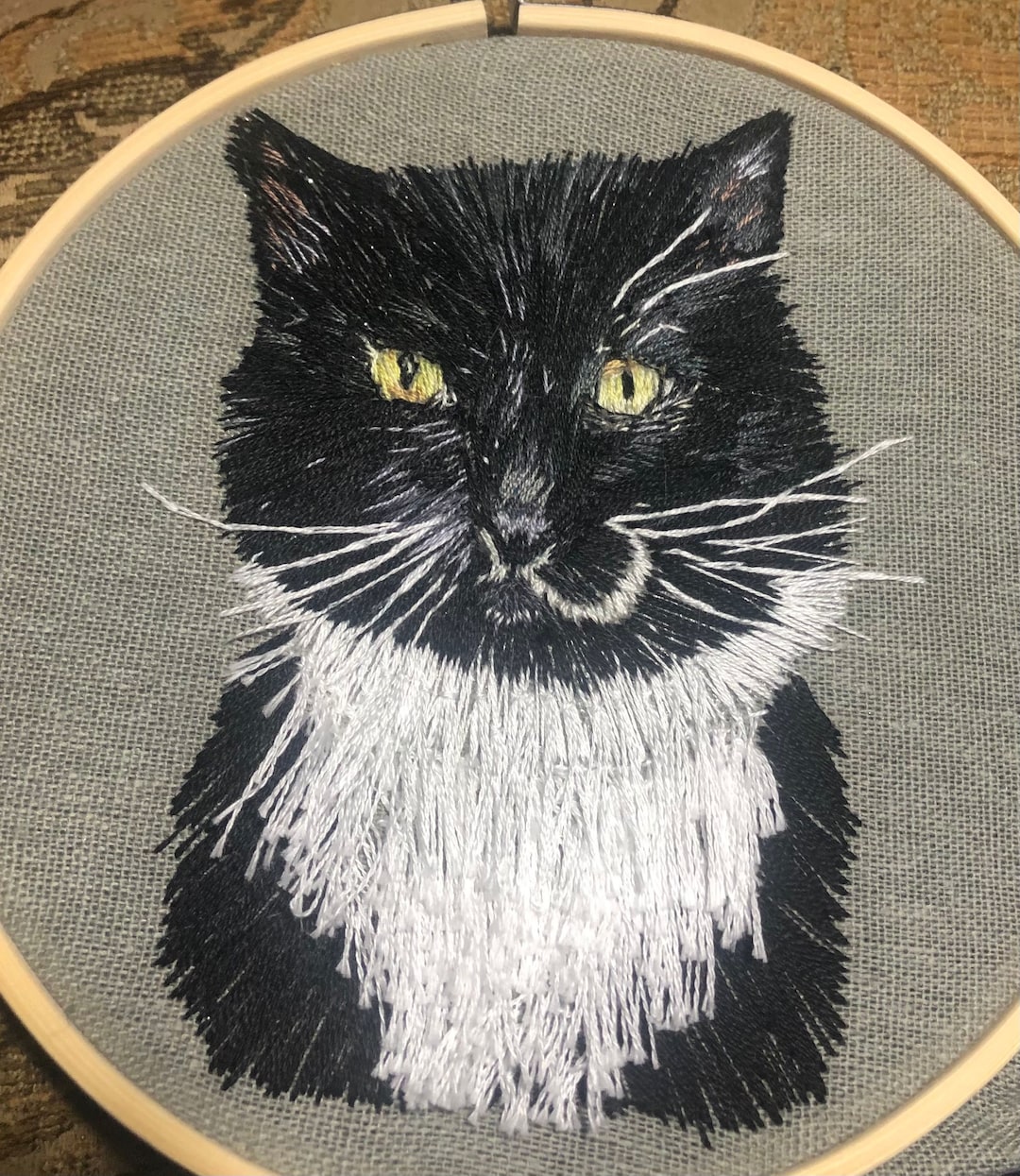 Embroidered Pet Portraits - Etsy