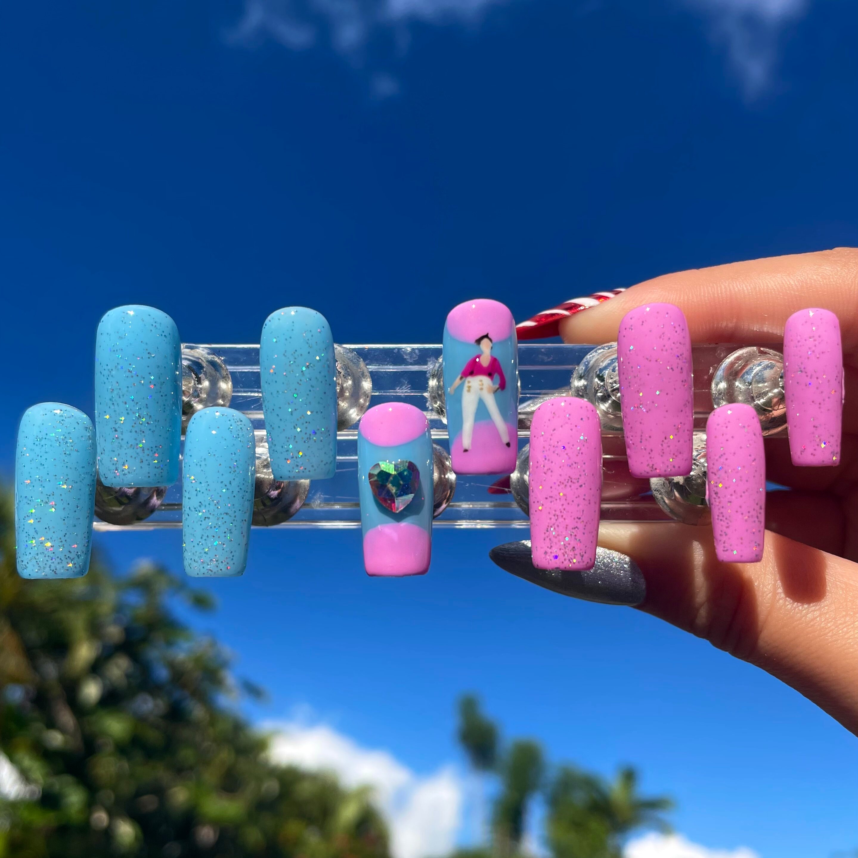 One Direction Stick On Nails