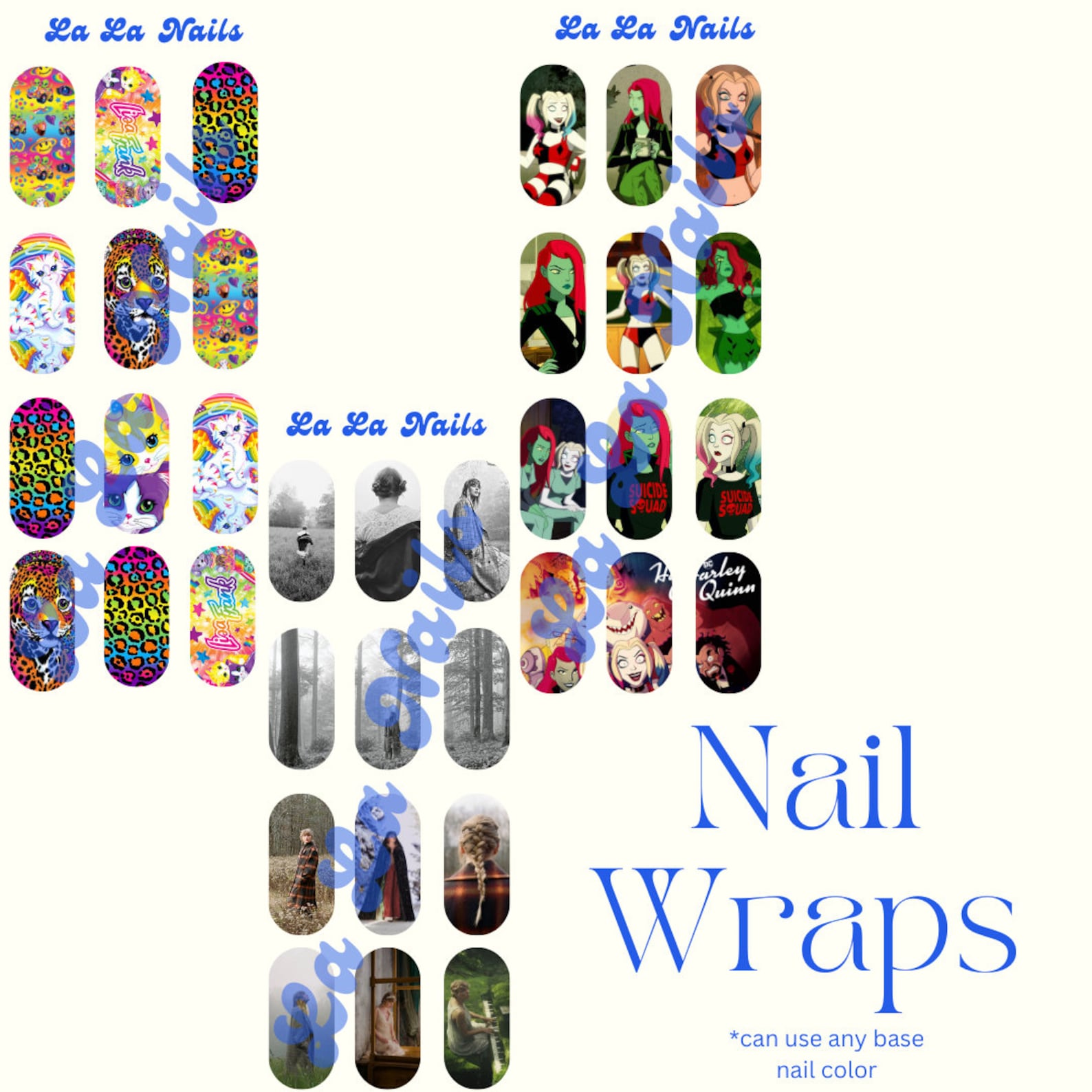 Custom Nail Decals / Waterslide Decals - Etsy