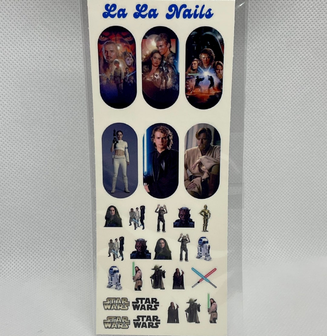 Star Wars Prequels Nail Decals / Waterslide Decals - Etsy
