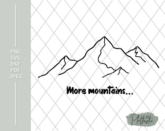 Plotterdatei more Mountains - Etsy