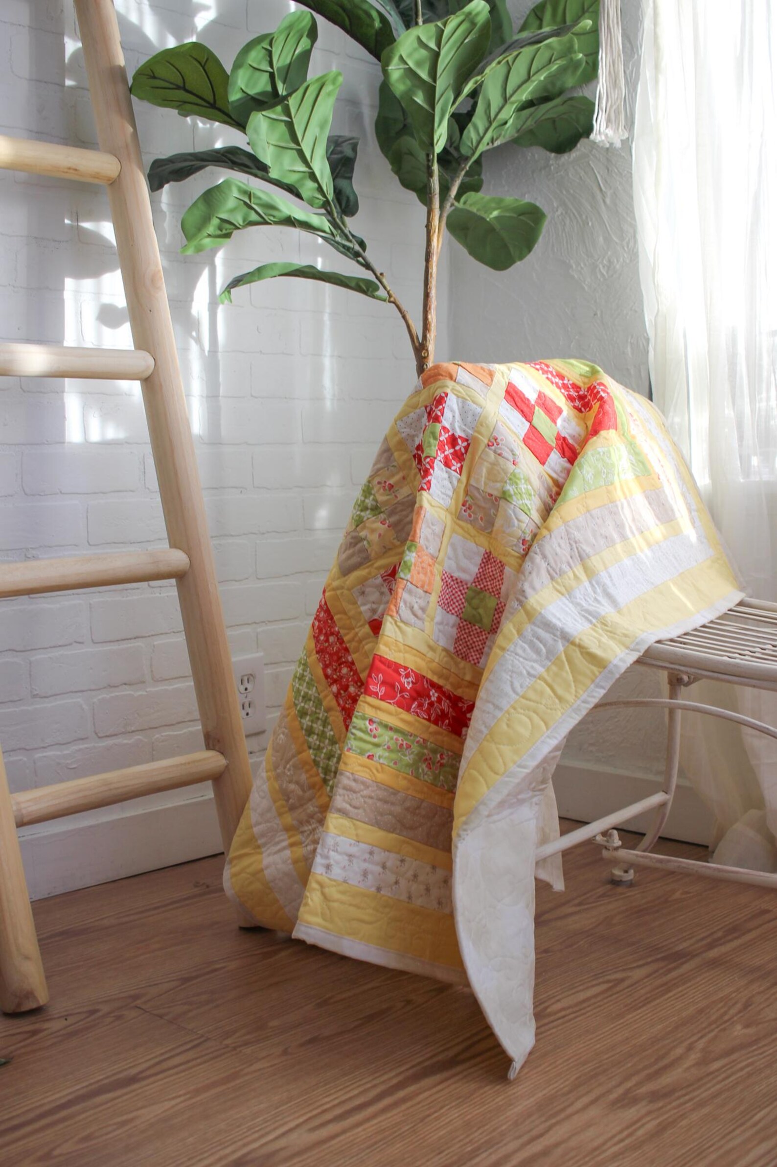 Vintage Moda Fabric Baby Quilt - Etsy Canada