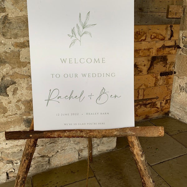 A1 Wedding Sign - Etsy UK