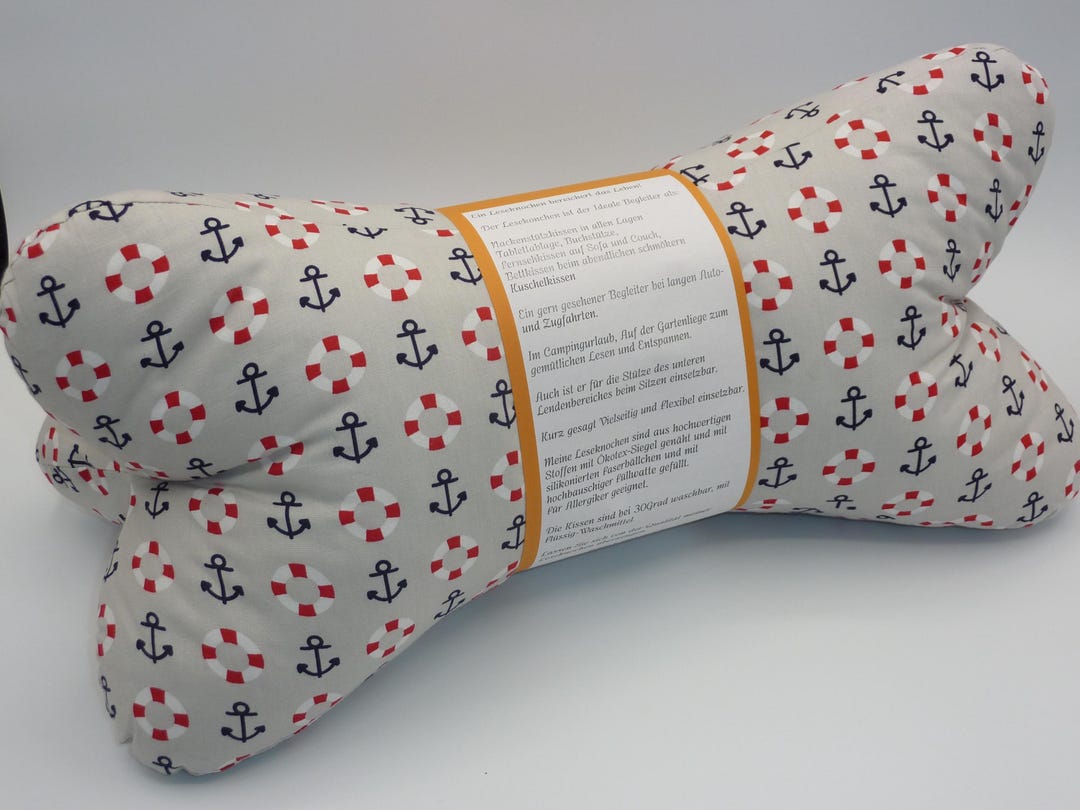 Reading Bone Neck Pillow Bone Pillow Neck Support Anchor Light Grey ...