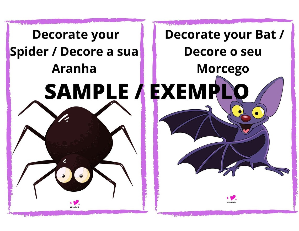 Learn Brazilian Portuguese Kids Halloween Play Dough Game PDF Digital ...