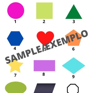 Learn Brazilian Portuguese Kids Shapes Game PDF Digital Downloadable ...