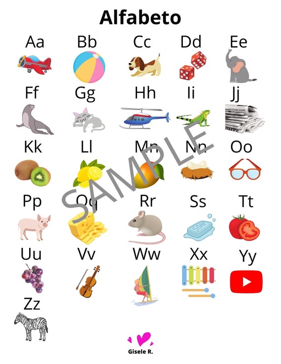 Learn Brazilian Portuguese Alphabet. Alfabeto Em Português - Etsy