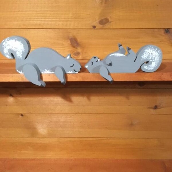Wood Squirrel - Etsy