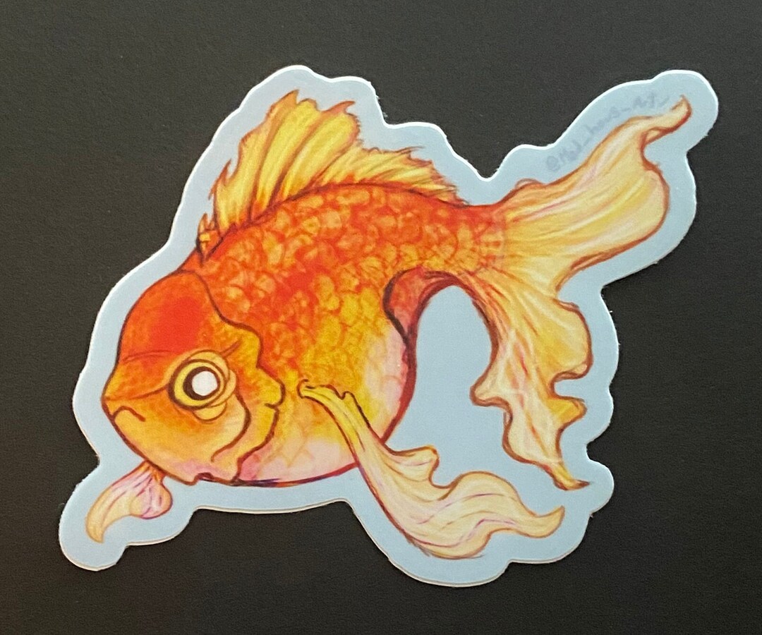 Goldfish Sticker - Etsy