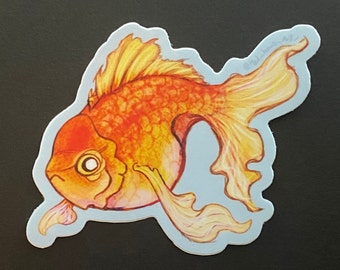 Cute Goldfish Stickersheet, Fish Stickers, Goldfish Stickers, A5 ...