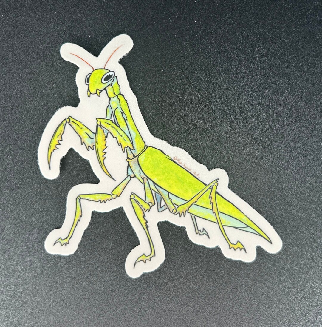Praying Mantis Sticker - Etsy
