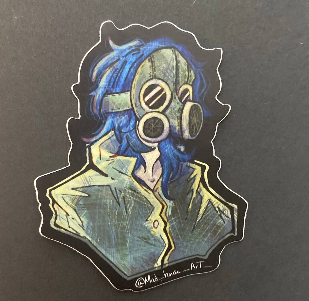 Gas Mask Dude Sticker - Etsy