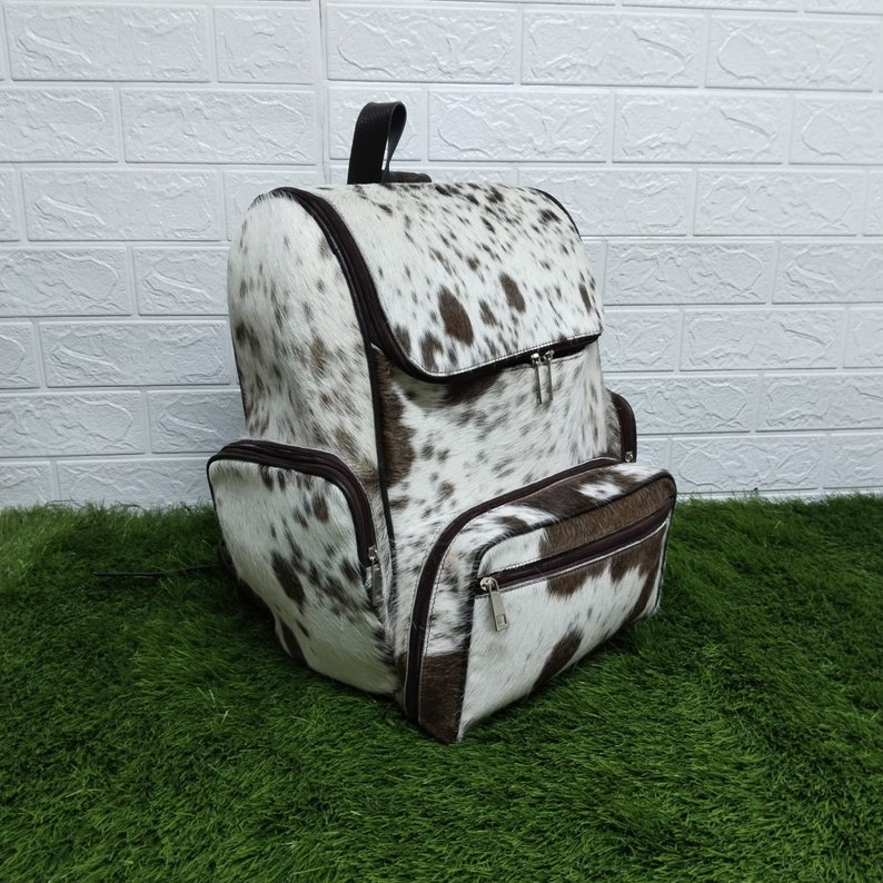Cowhide Backpack Bag Cowhide Leather Backpack Travel Bag Leather ...