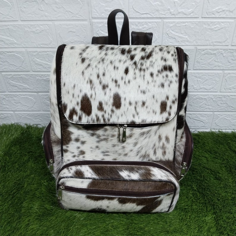 Cowhide Backpack Bag Cowhide Leather Backpack Travel Bag Leather ...