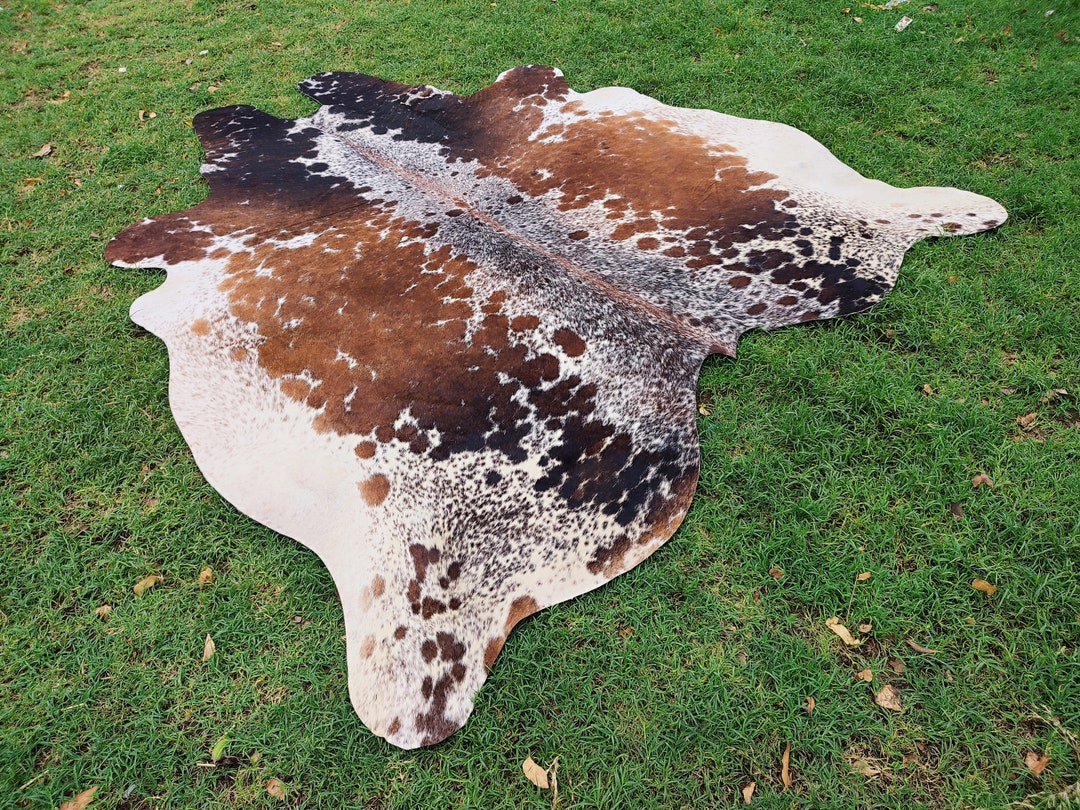 Genuine Tricolor Cowhide Rug Brazilian Cowhide Rug Tricolor Cow Hide ...