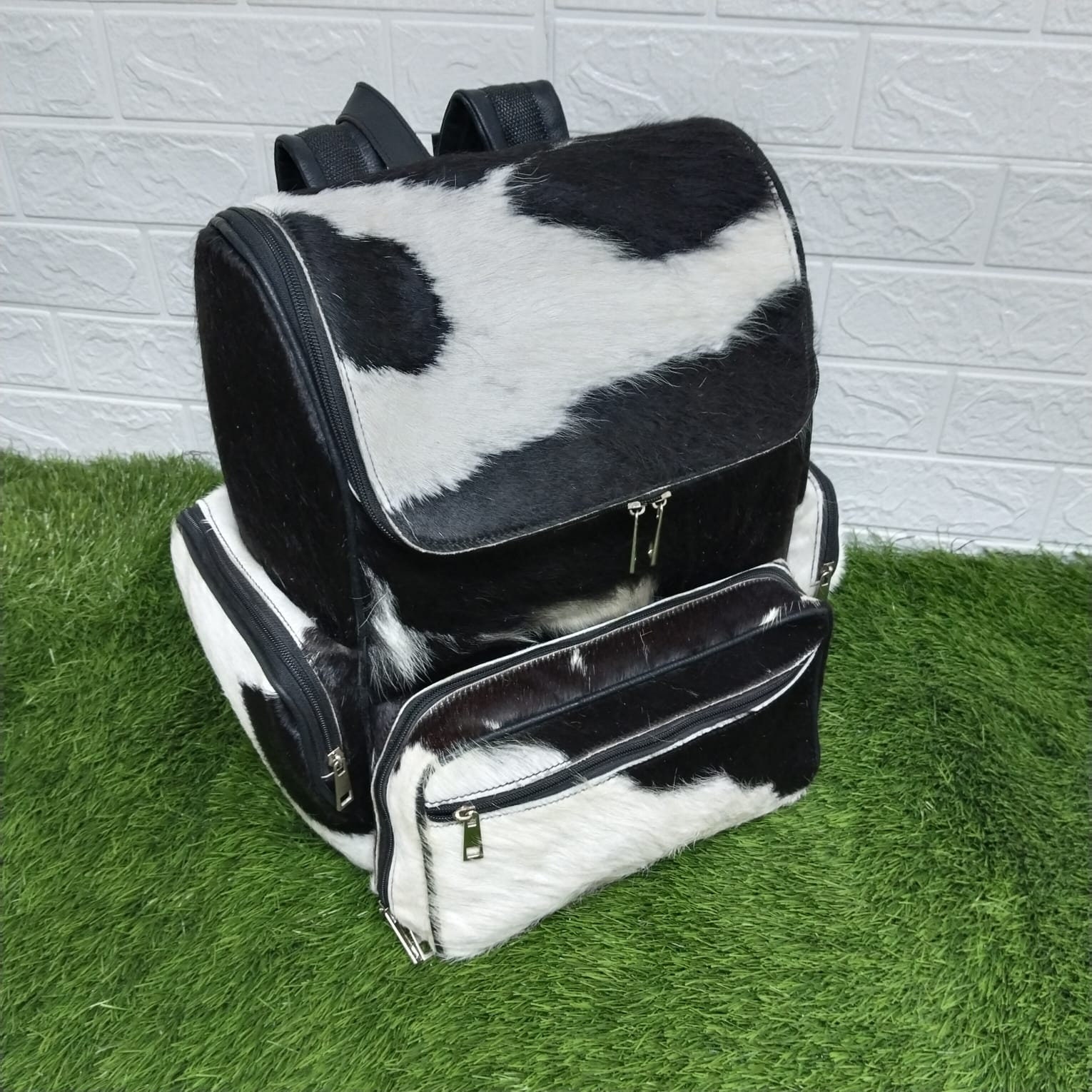 Cowhide Backpack Bag Large Backpack Bag Cow Hide Leather - Etsy