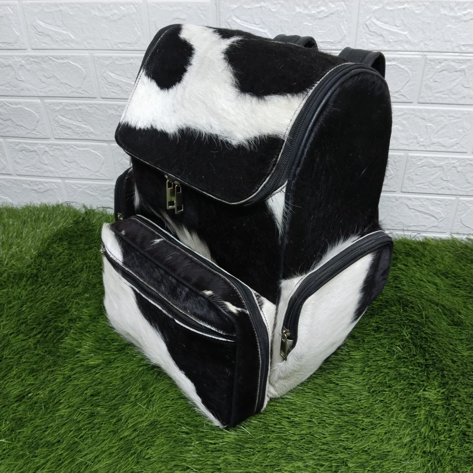 Cowhide Backpack Bag Large Backpack Bag Cow Hide Leather - Etsy