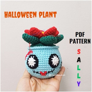 PATTERN: Creepy Halloween Plant With Sally Face Crochet, Potted ...