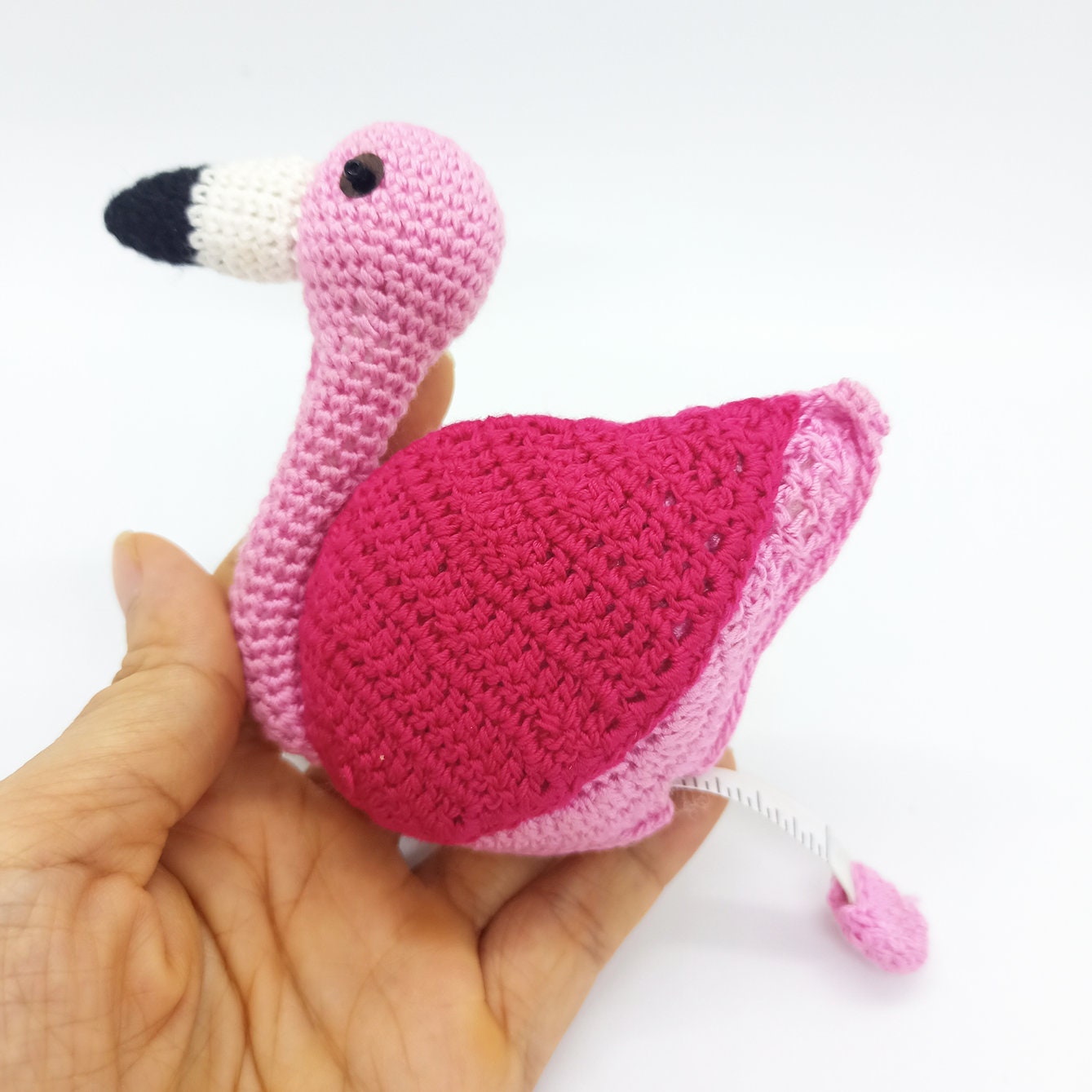 Wool Tape Measure Crochet Animals Sunflower Flamingo - Etsy