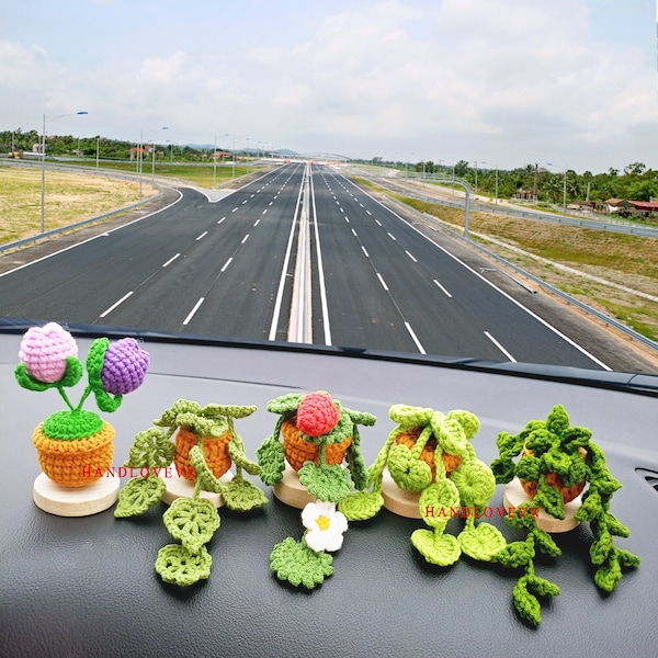 Crochet Flower for Car Vent - Etsy