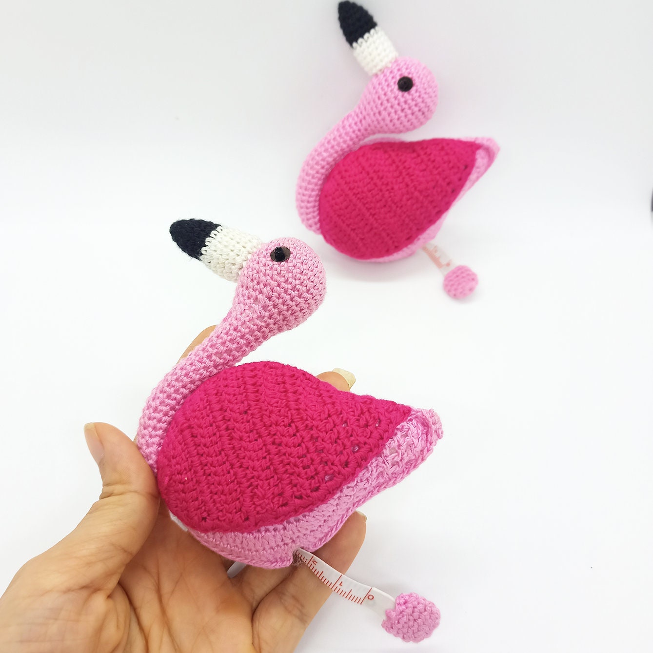 Wool Tape Measure Crochet Animals Sunflower Flamingo - Etsy