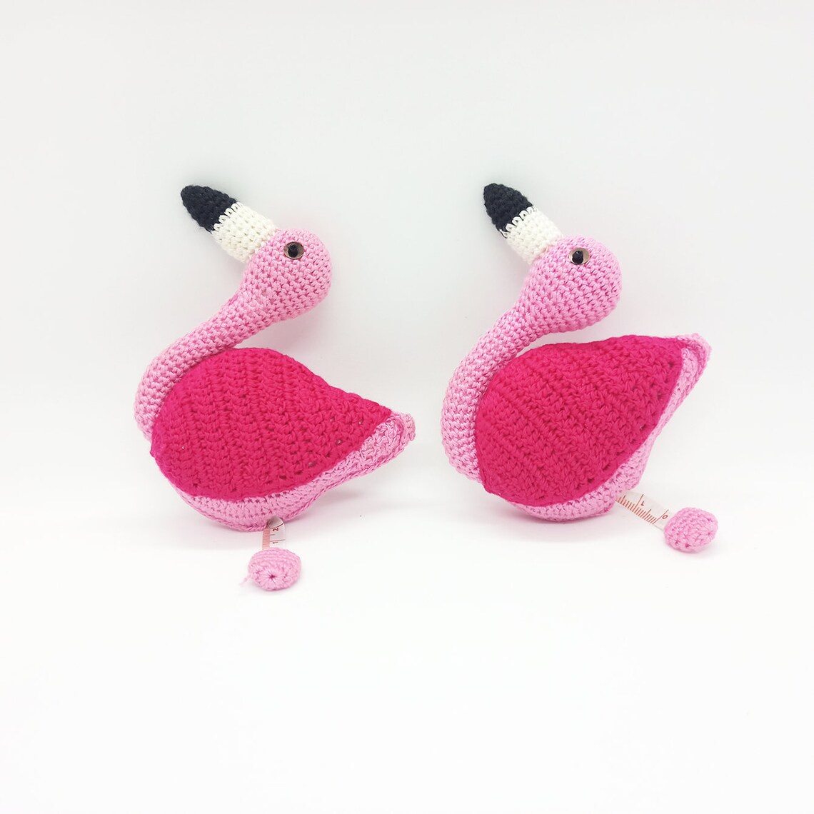 Wool Tape Measure Crochet Animals Sunflower Flamingo - Etsy