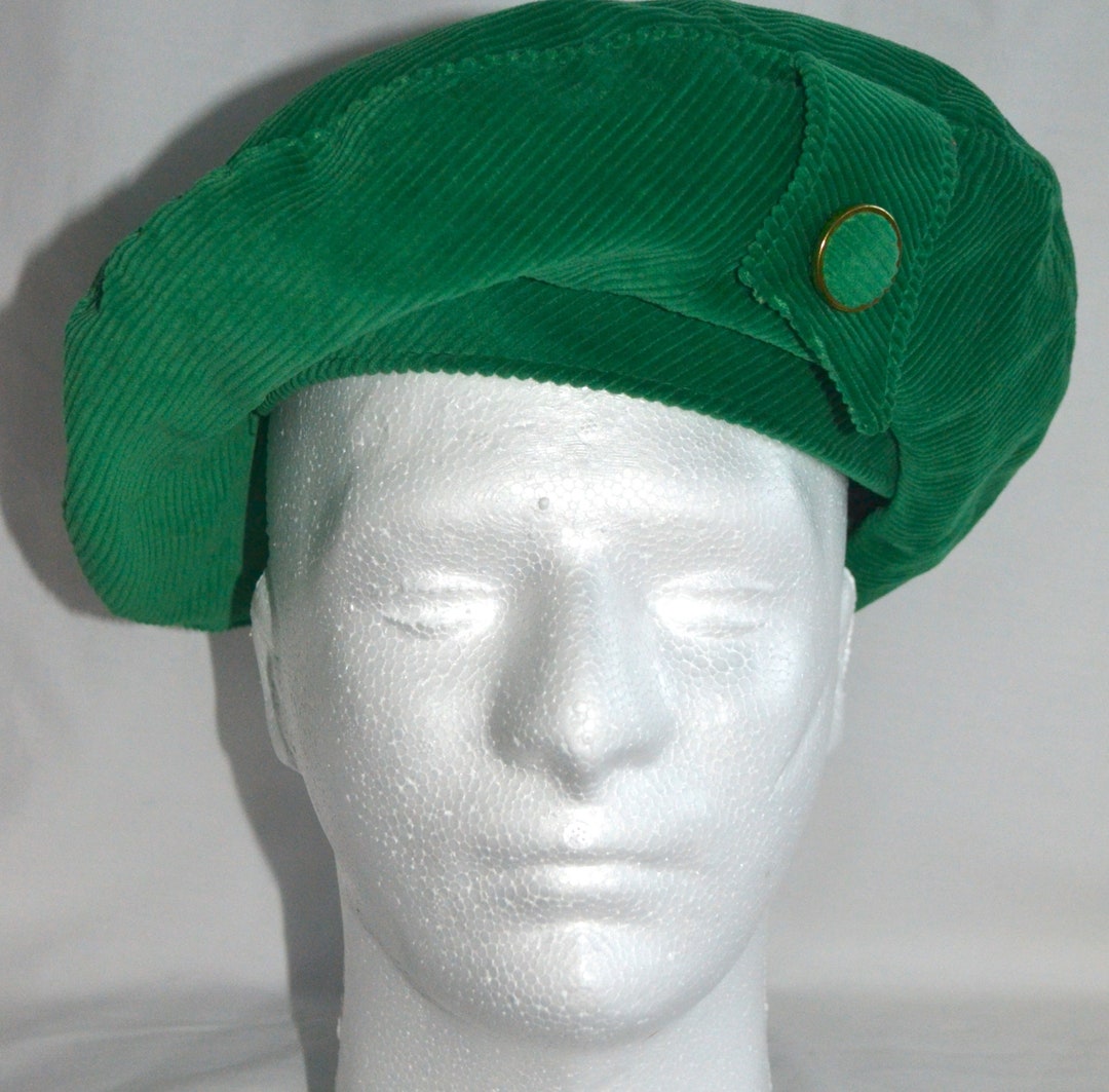 Vintage 1950s Jacoll Green Cord Beret Hat - Etsy