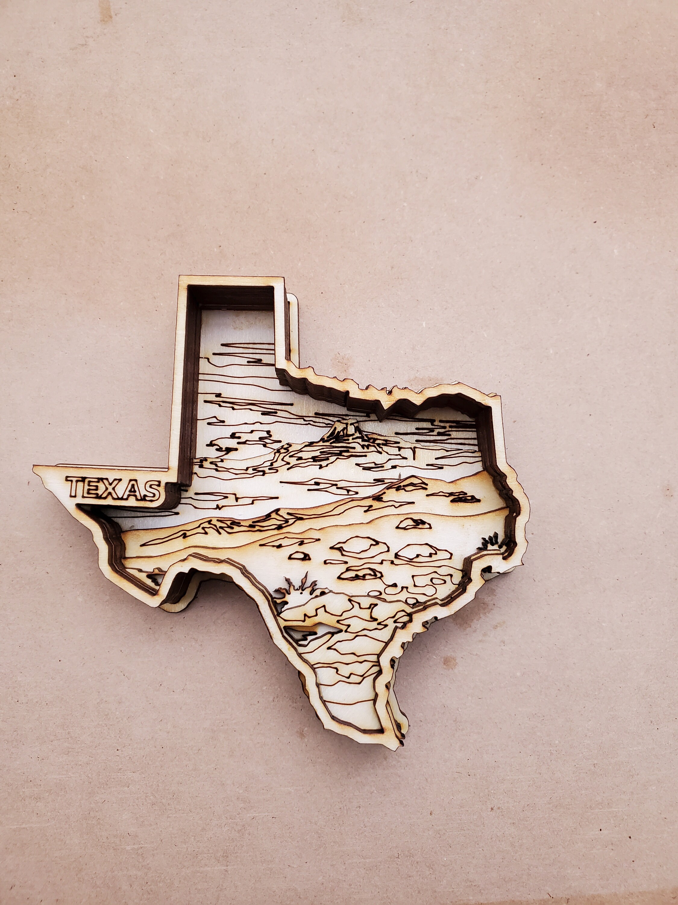 Wooden Layered States - Etsy