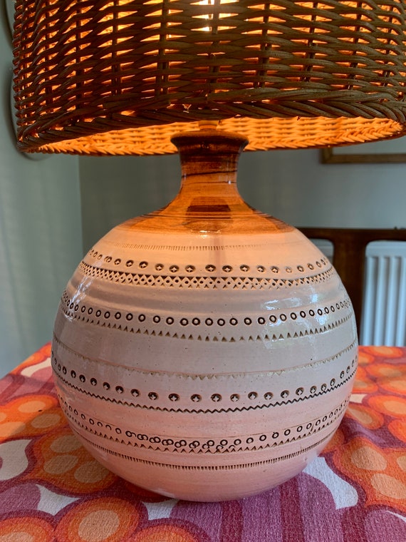 Retro 1970s Ceramic Large Lamp Base. - Etsy UK