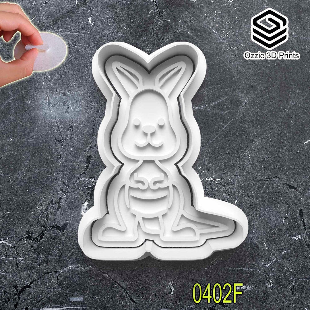 Cute Baby Kangaroo Joey Cookie Cutter & Fondant Embosser - Etsy