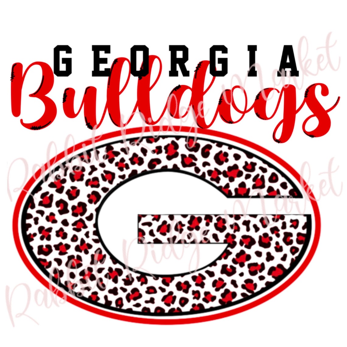 Georgia Bulldogs Png Leopard Print G Png Dawgs Png Popular - Etsy