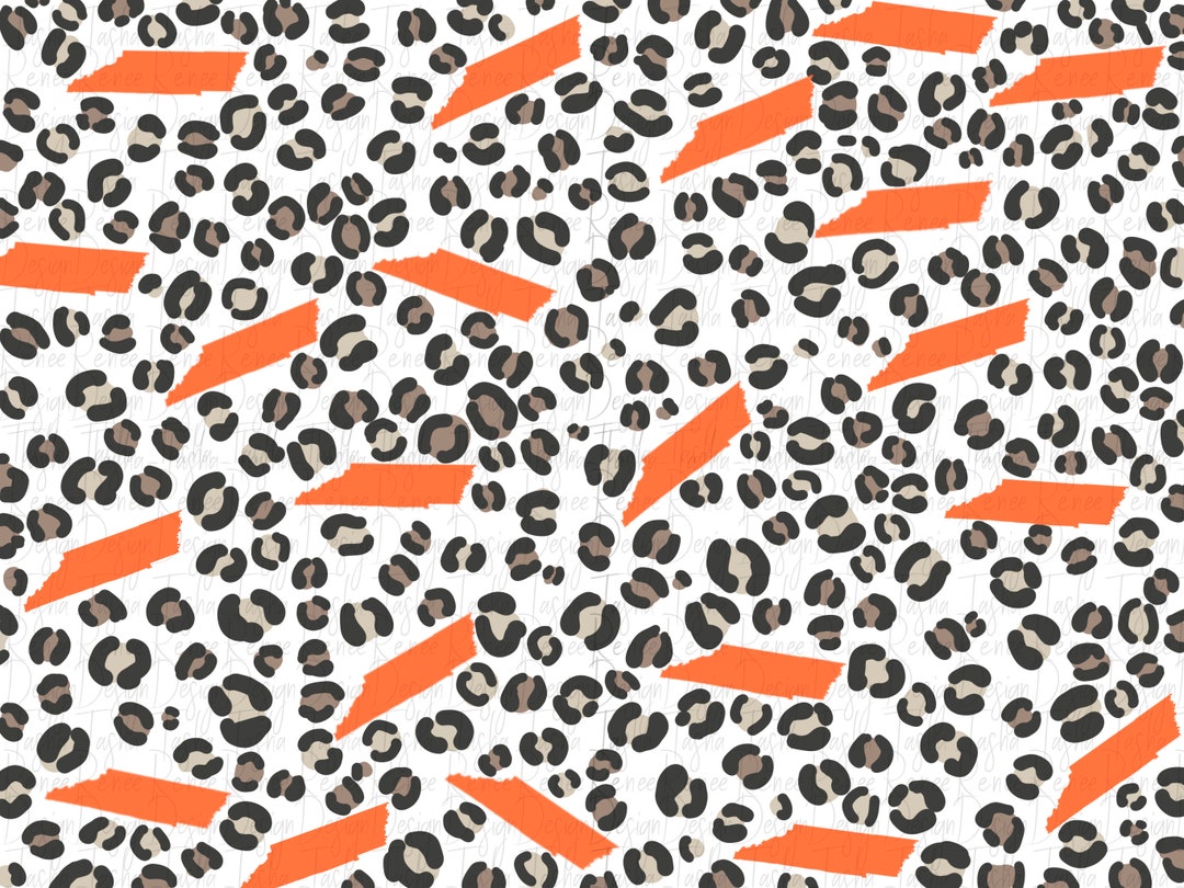 Tennessee Cheetah Leopard Print PNG Files | Sublimation Design ...