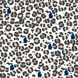 Michigan | Cheetah Print | 2 PNG Files | Sublimation Design for Digital ...