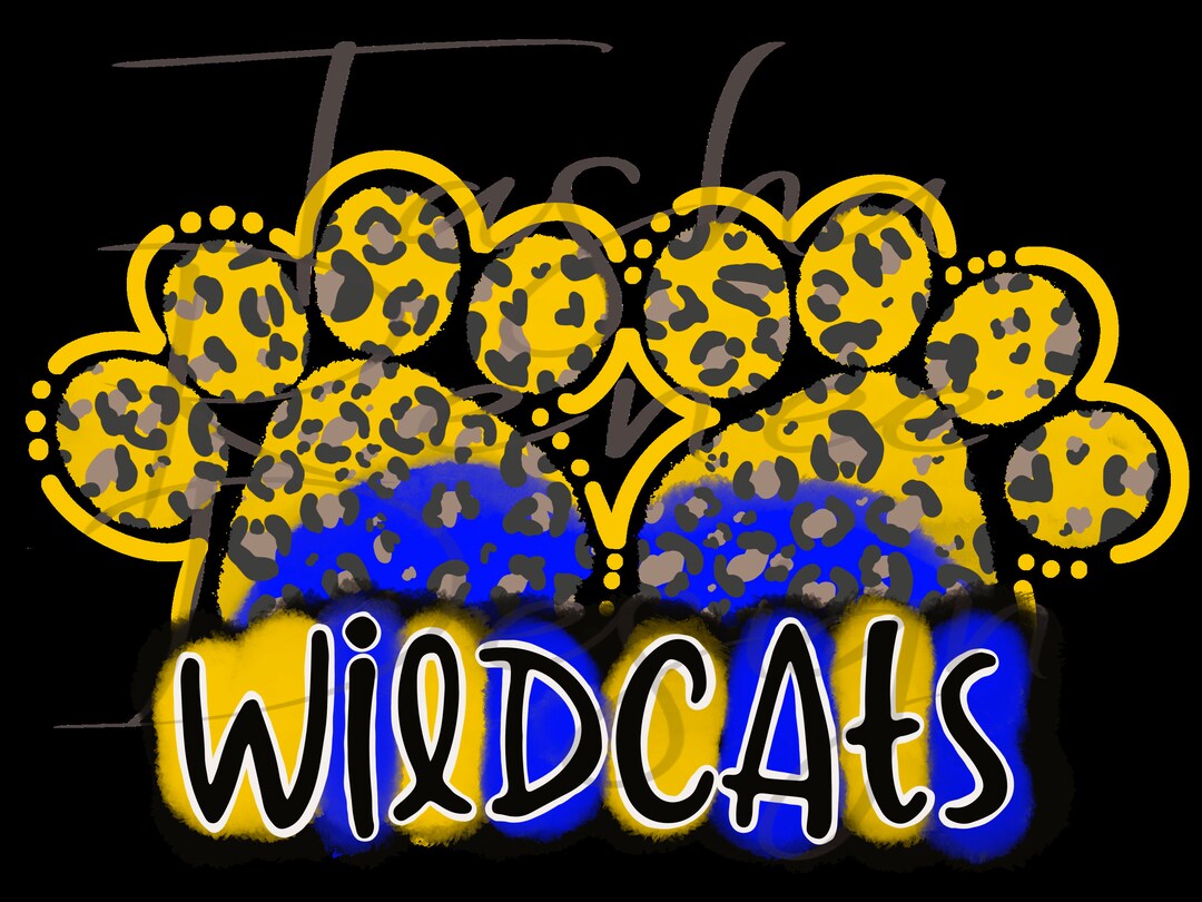 Wildcats | Paws | PNG File | Sublimation Design for Digital Download ...