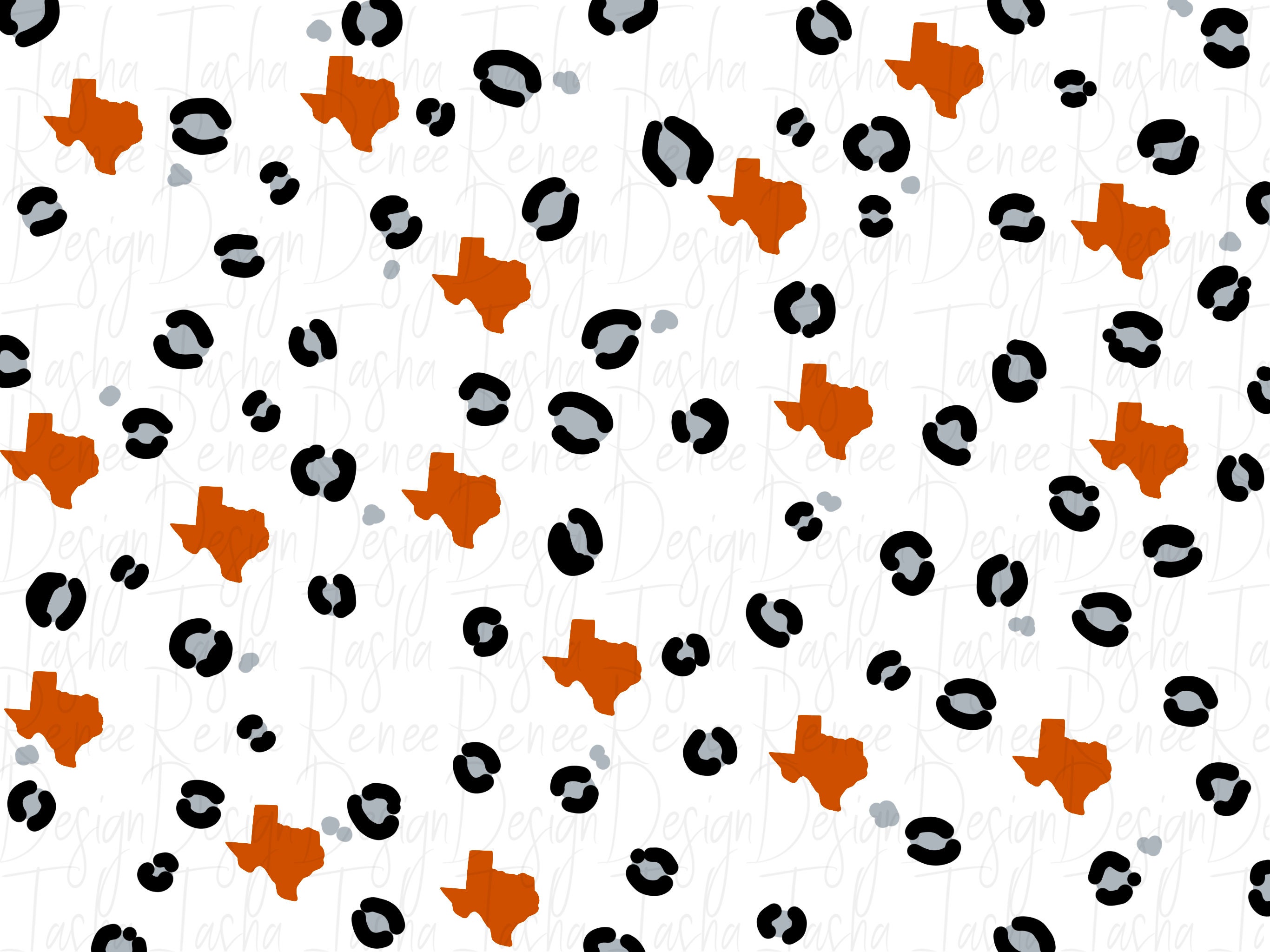 Texas | Cheetah Print | 2 PNG Files | Sublimation Design for Digital ...