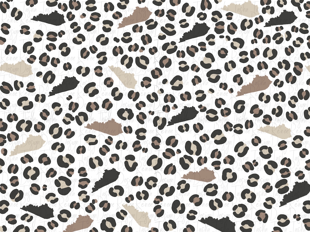 Kentucky | Cheetah | Leopard Print | PNG File | Sublimation Design for ...