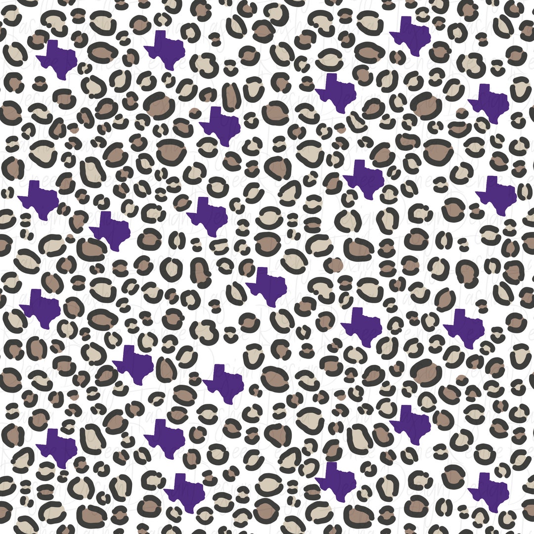 Texas Leopard Print Pattern: TSU Sublimation Design (digital Download ...