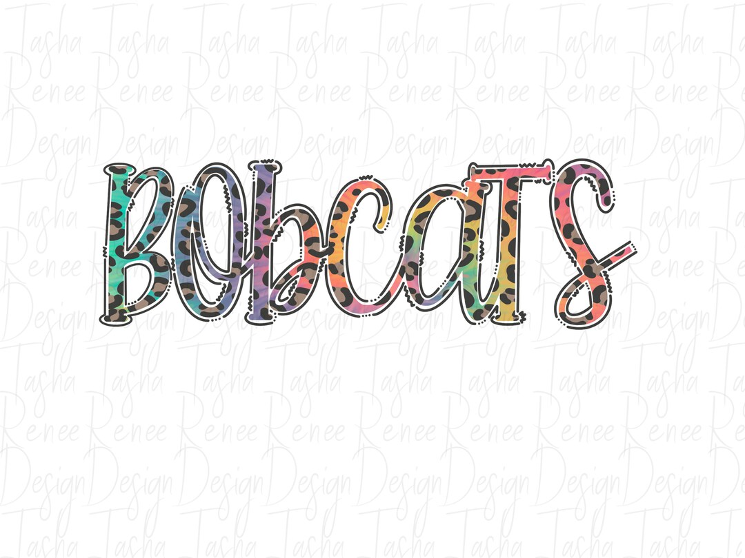 Bobcats | Leopard/cheetah Print | PNG File | Sublimation Design for ...