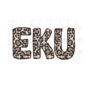 EKU | Cheetah | Leopard Print | PNG File | Sublimation Design for ...