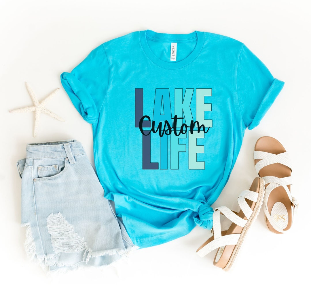 Personalized Lake Life Shirt, Custom Lake Shirt, Group Lake Vacation ...