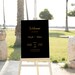 JIYA Black and Gold Wedding Welcome Sign Chart Template, Black Welcome ...