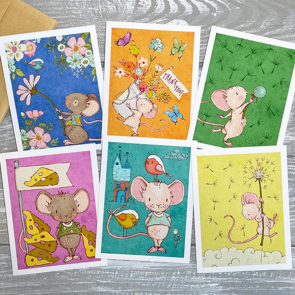 Mouse Stationery - Etsy