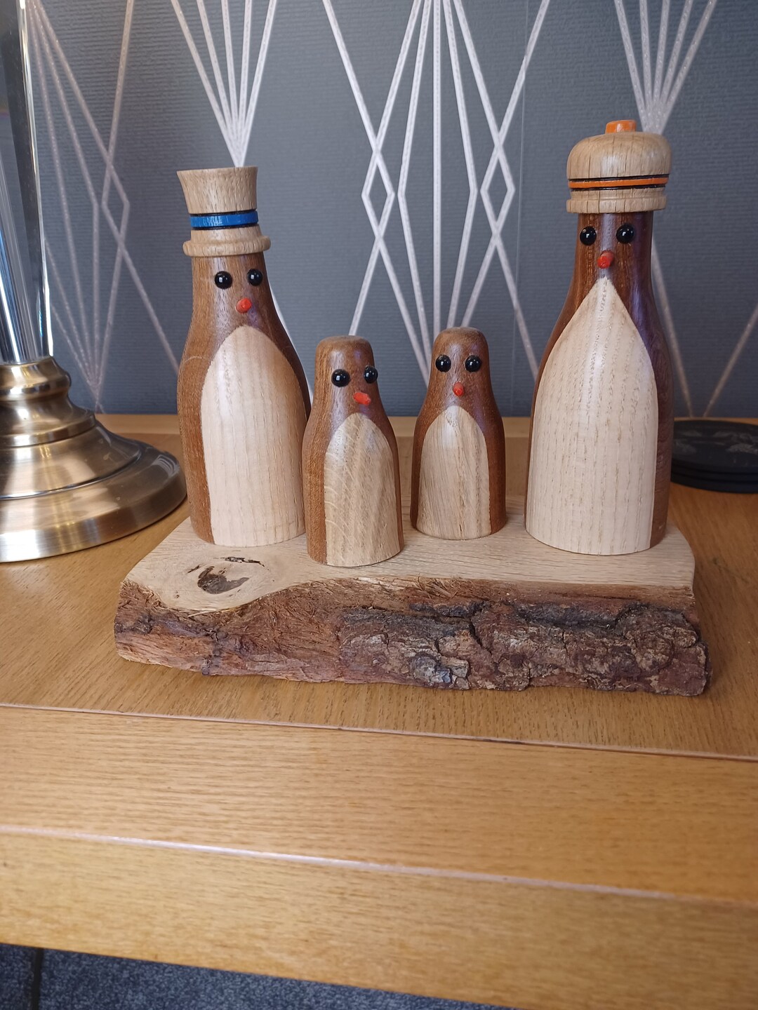 Wood Turned Penguin Display - Etsy