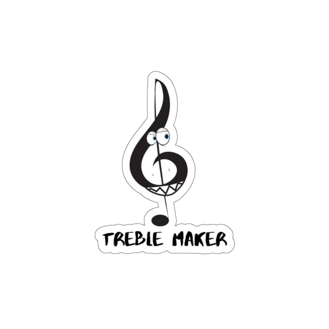 Treble Maker Die-cut Sticker - Treble Clef Sticker, Music Gift - Etsy