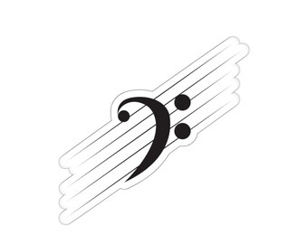 Treble Maker Die-cut Sticker Treble Clef Sticker Music Gift - Etsy