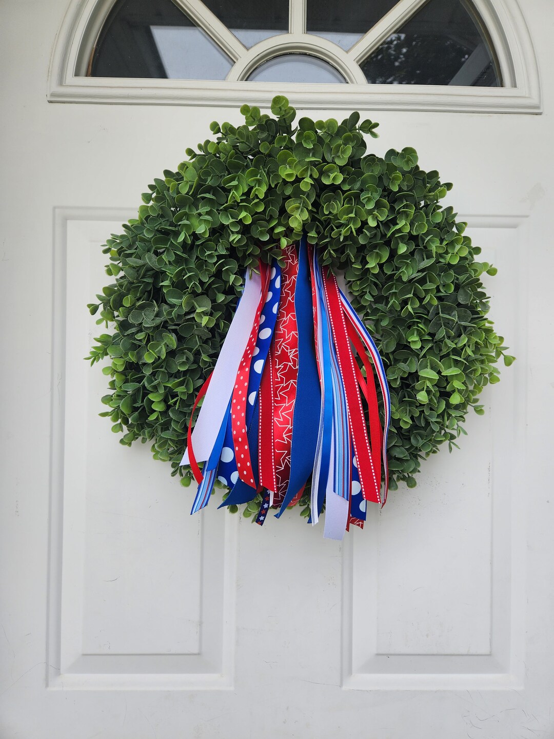 Red, White, and Blue Patriotic Ribbon Bundle Home Decor Wreath ...